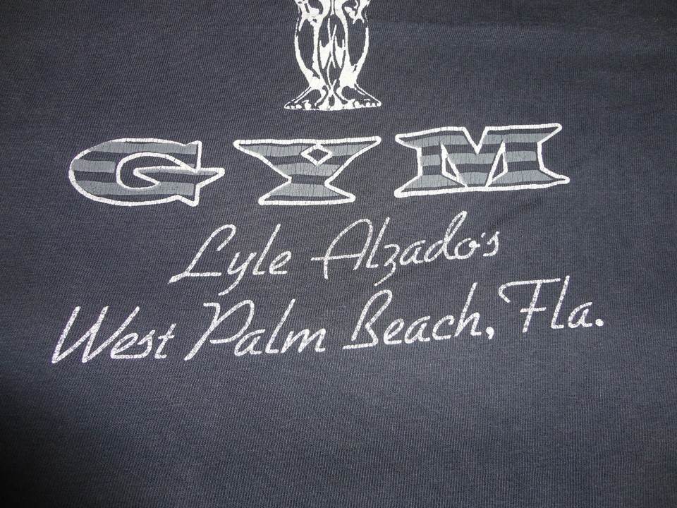 Vintage Golds Gym Lyle Alzado W Palm Beach Florida Bodybuilder shirt ...