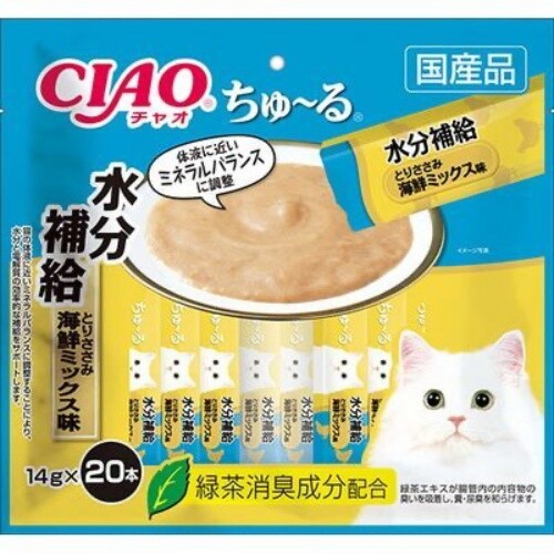 INABA CIAO Churu Liquid hydration Cat Treats 14g × 20Sticks x 2packs ...