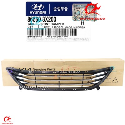 Genuine Grille Front Bumper Radiator Center 2011-13 Elantra Sedan ...