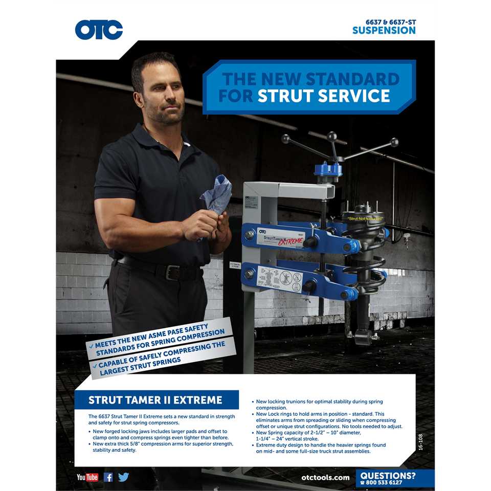 OTC 6637-ST Heavy-Duty Strut and Spring Compressor with Stand | eBay