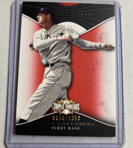 2009 Topps Triple Threads #84- HANK GREENBERG #'d/1350 | eBay