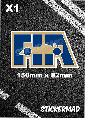 FIA Stickers Vinyl F1 Motorsport / Ferrari / Mclaren/ Williams / Lotus ...