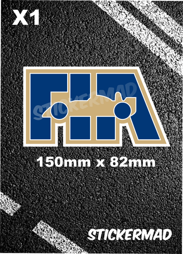 FIA Stickers Vinyl F1 Motorsport / Ferrari / Mclaren/ Williams / Lotus ...