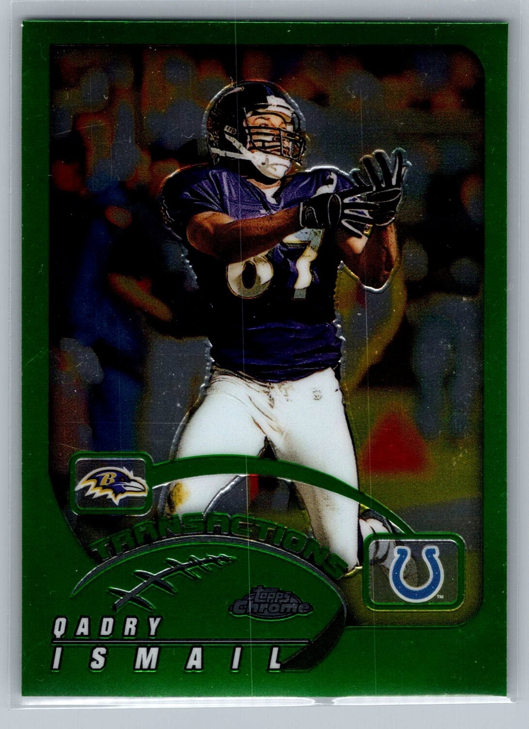 2002 TOPPS CHROME CARD # 33 Qadry Ismail - Indianapolis Colts | eBay