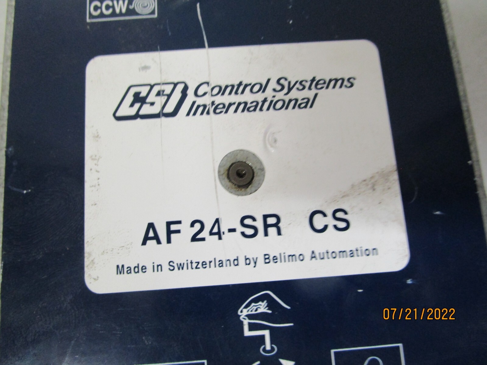CSI Control Systems / Belimo AF24-SR CS Spring Return Air Damper ...