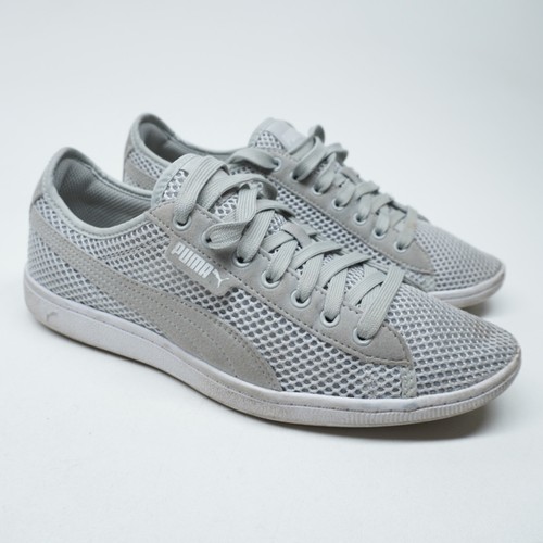 VGC! Puma Vikky WOmens Sz 8.5 Gray Mesh Soft Foam Comfort Insoles ...