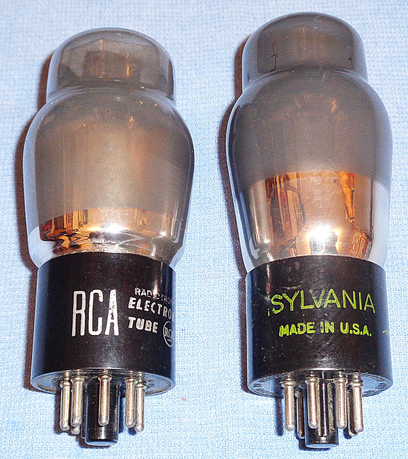 6F6G+RCA+Vintage+Radio+Amplifier+Vacuum+Tubes+2+Valves+Tested+St+Shape+ ...