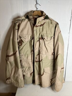 Military M65 Cold Weather Field Coat Desert Camo 8415-01-325-6439 Small ...
