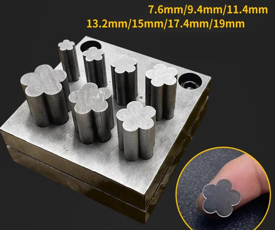 Hot 1SET Jewelry Sheet Metal Disc Cutter Set Metal Mold Cutting ...
