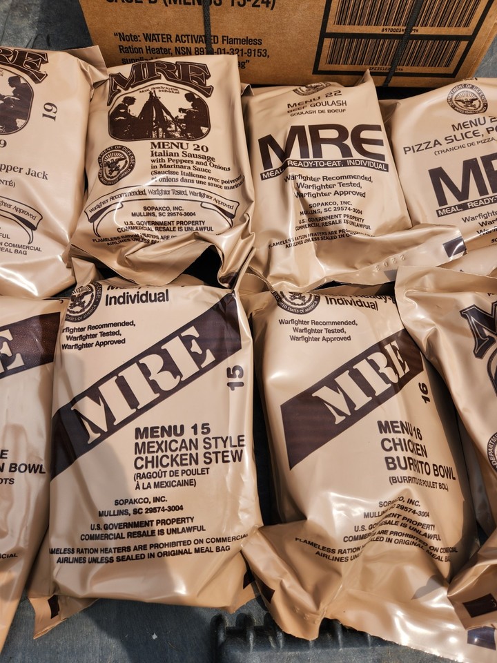 MRE B Pack - Meal, Ready to Eat - Case of 12 (Insp.2025) | eBay