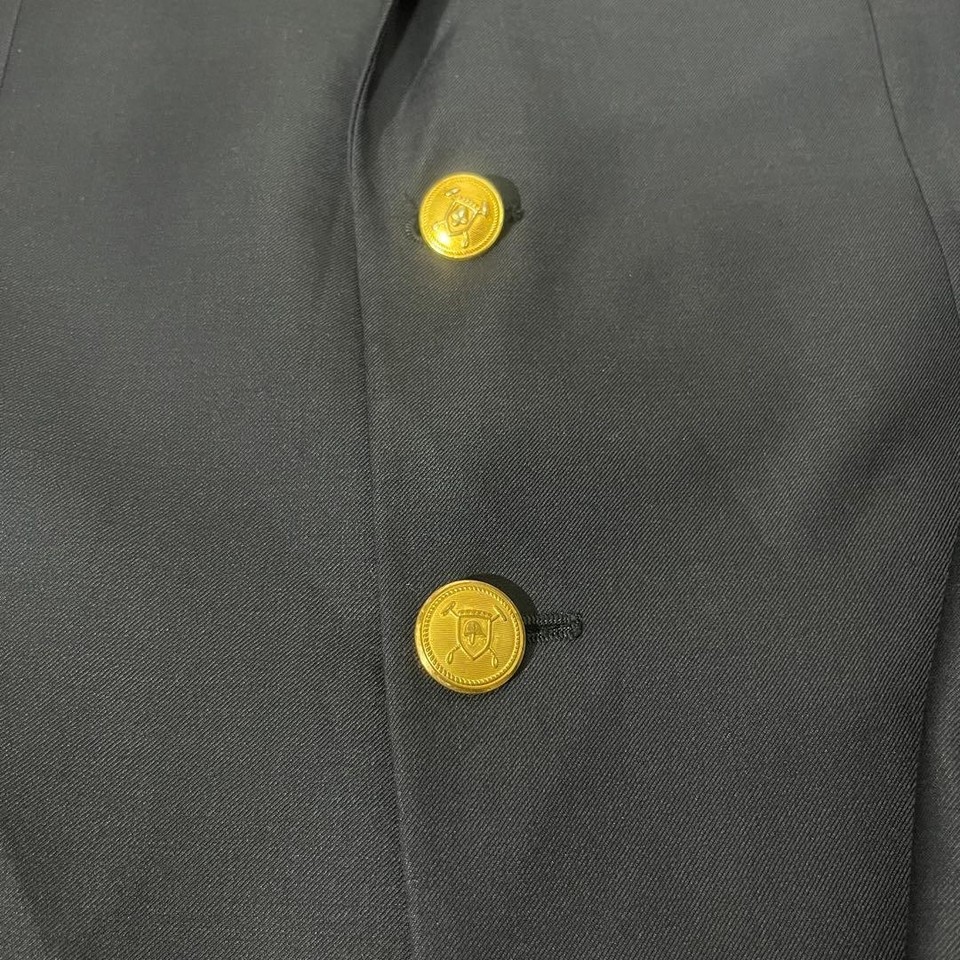 Ralph Lauren Navy Blue Gold Button Tailored Canada L | eBay