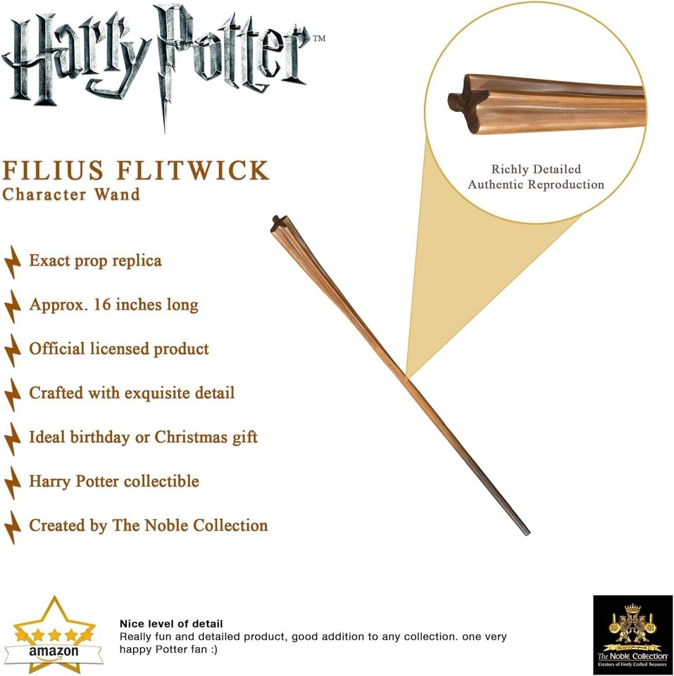 The Noble Collection Proffesor Flitwick Charakterstab. (US IMPORT) | eBay