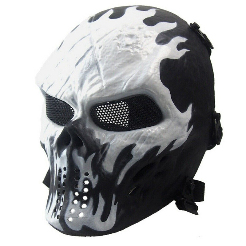 Tactical Skull Mask Cover Ghost CS Games Airsoft Paintball Shooting ...