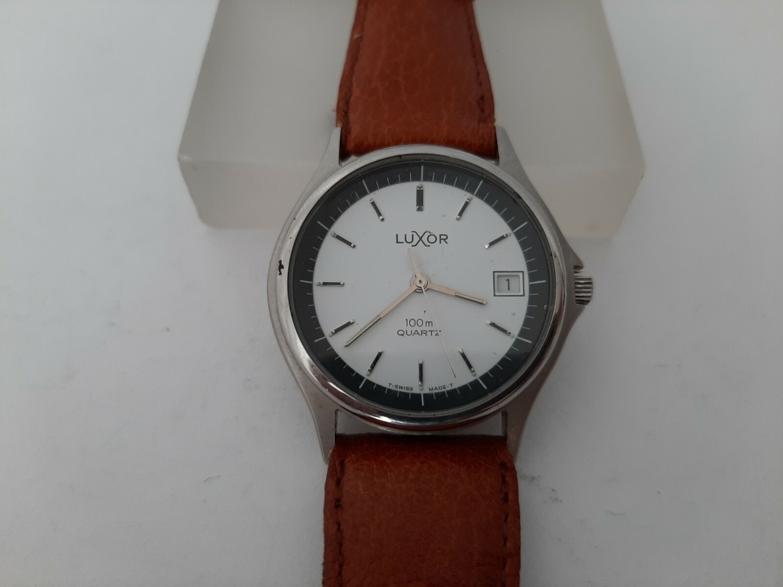 Luxor Watch 100 m QUARTZ -Ref-1.05 9.0.0.8.1 - Stanless Steel | eBay