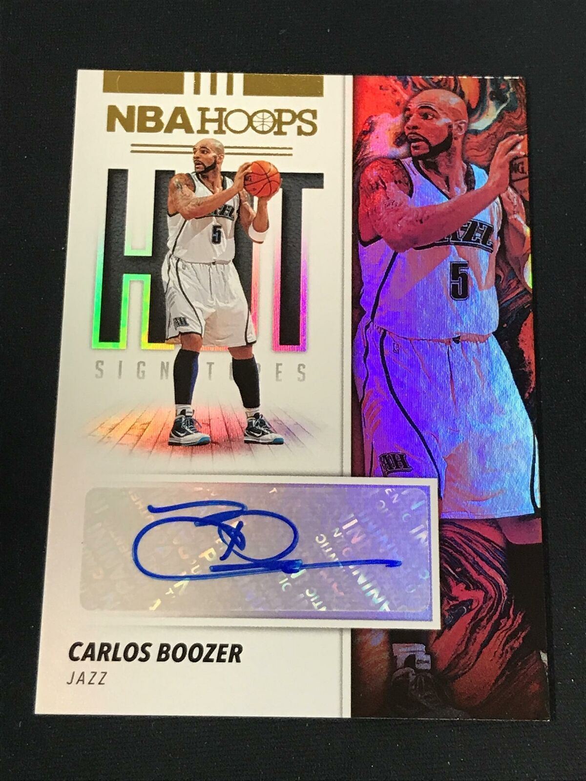 2019-20 Hoops Hot Signature CARLOS BOOZER Auto HS-CBZ Utah Jazz *GT30 ...