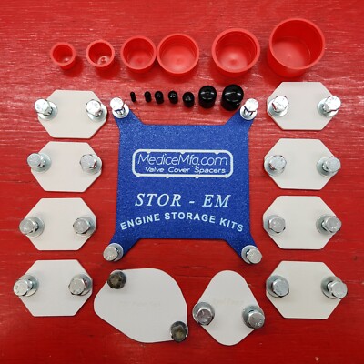 ENGINE STORAGE KIT Small Block Ford SBF 289, 320, 351W PAINTING BLOCK ...