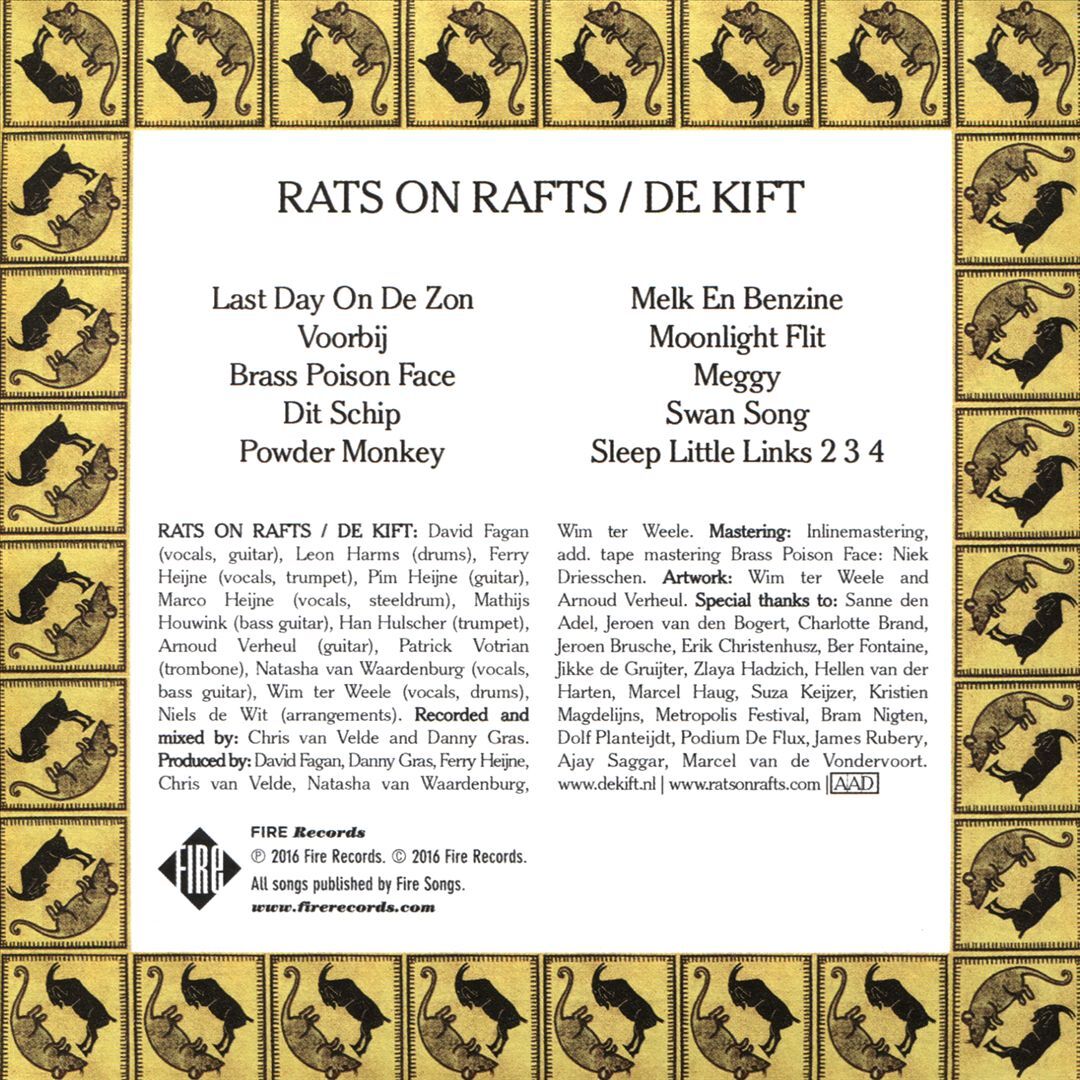 RATS ON RAFTS/DE KIFT RATS ON RAFTS/DE KIFT NEW CD 809236145727| eBay