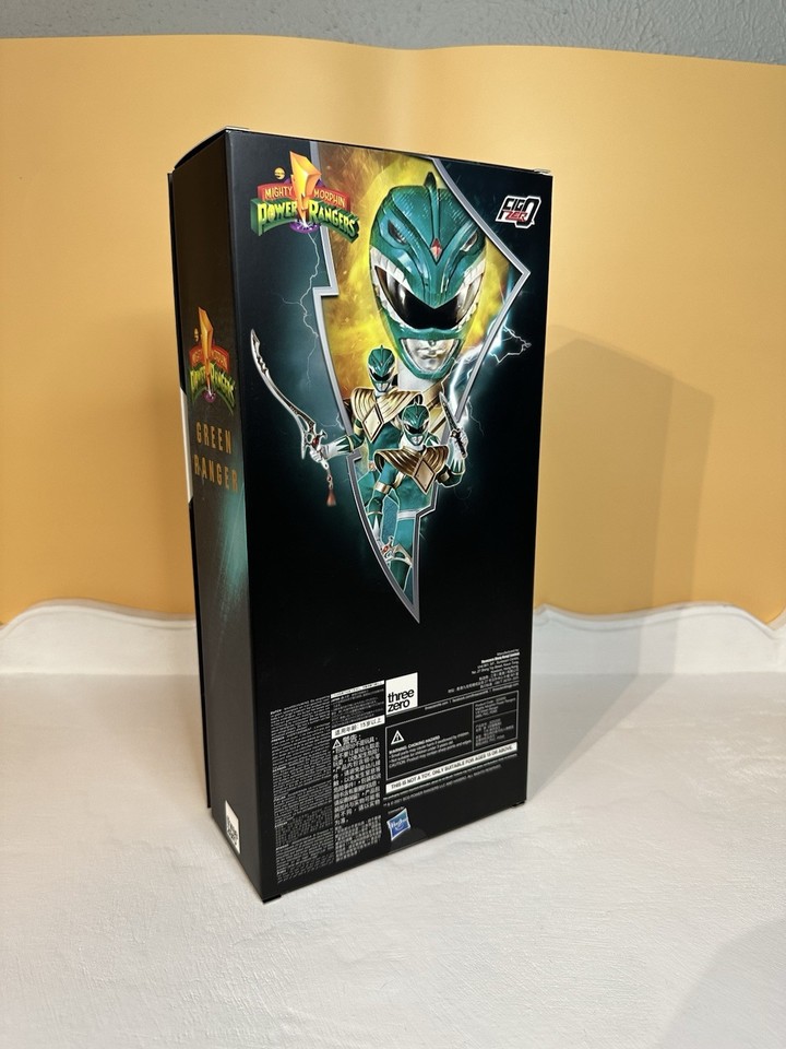 ThreeZero MMPR Green Power Ranger (Matt Cook) FigZero 1/6 Figure NEVER ...