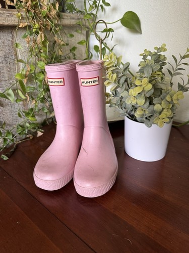 Girls Hunter Boots Size 13 Pink Guc Smoke Free Nordstrom | eBay