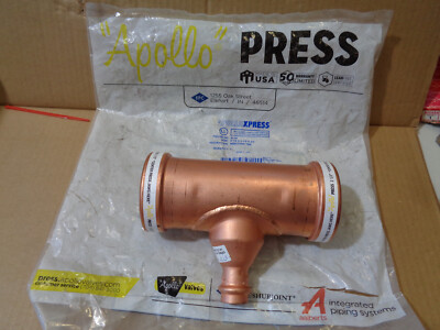 Apollo Press USA ApolloXpress 811R 2-1/2" x 2-1/2" x 3/4" Reducing Tee ...