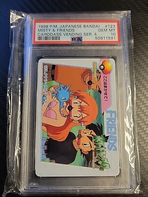 PSA 10 Misty & Friends 123 Bandai Carddass Vending Series 4 Pokemon ...