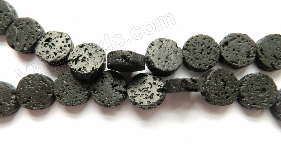 Semi Precious Stone, Gemstone 8mm, 10mm, 12mm, 14mm Puff Coin Beads | eBay