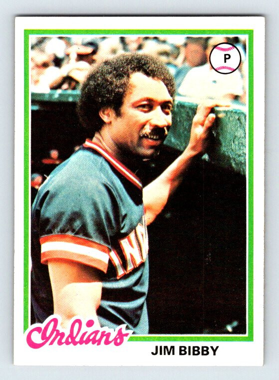 JIM BIBBY Cleveland Indians 1978 Topps Baseball Card B208 | eBay