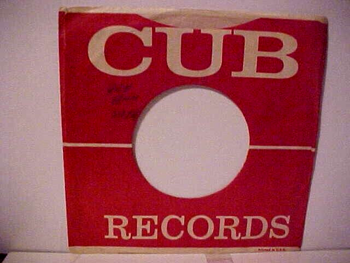 "CUB RECORDS" VINTAGE 7 INCH 45 RPM SLEEVE ONLY NO RECORD | eBay