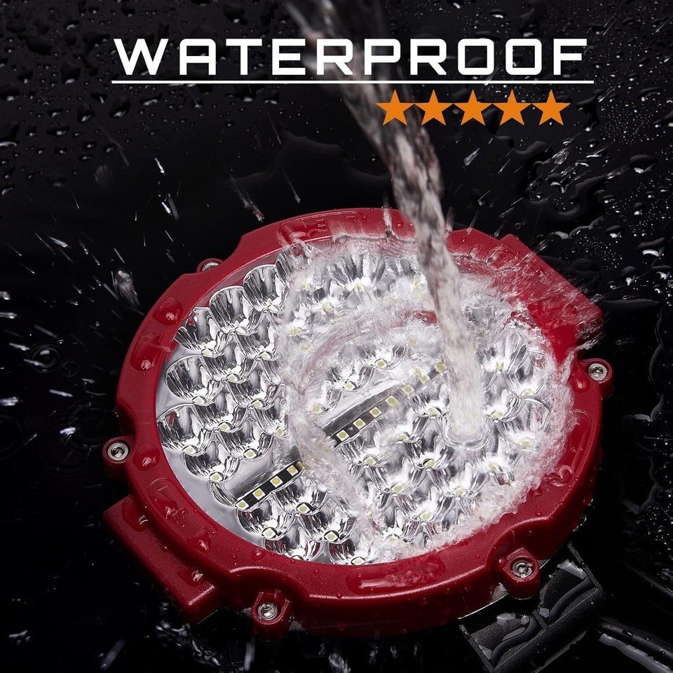 Lightboss Round LED Light Pods 7Inch 210W 21000lm LED Offroad Driving ...