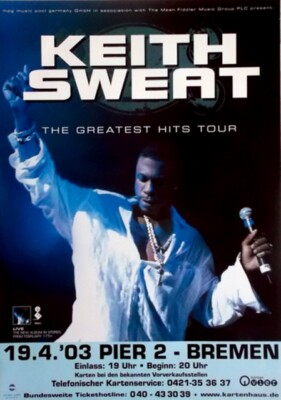 SWEAT, KEITH - 2003 - Plakat - In Concert - Greatest Hits Tour - Poster ...