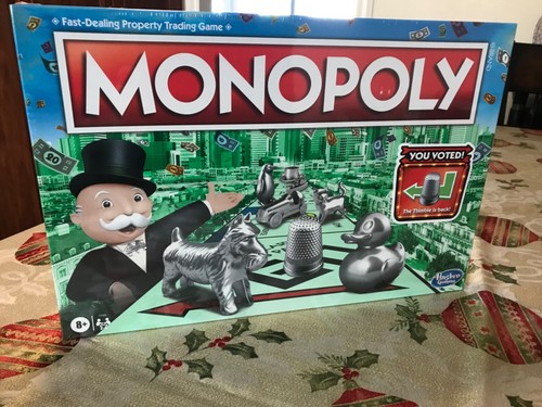 2023~Hasbro Gaming Monopoly C1009 THIMBLE IS BACK~BOARD GAME~SEALED ...