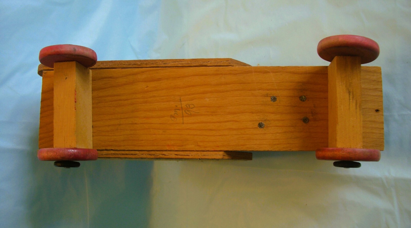 Antique Wooden Toy Truck With Fuzzy Bunny Rabbit Sides & Cargo Area ...