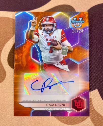 Cam Rising Autograph 2023 Bowman Best U Orange Refractor /25 (Auto, AU ...