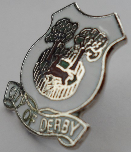 Derby City Derbyshire County Pin Badge | eBay