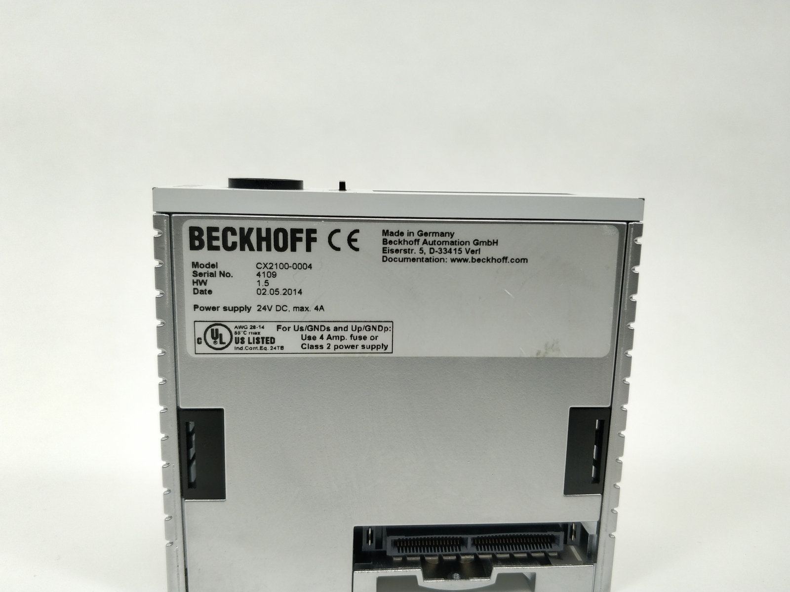 Beckhoff CX2100-0004 Alimentation Unité de Contrôle | eBay