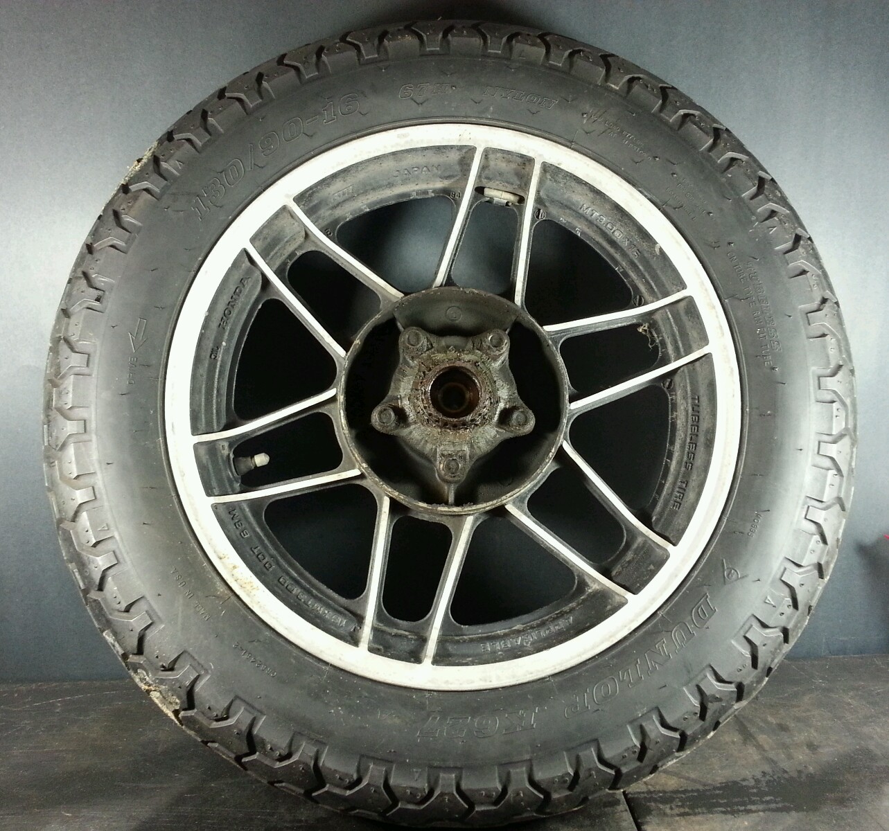 1985 85 HONDA CB650 REAR BACK WHEEL RIM hub tire cb 650 drum | eBay