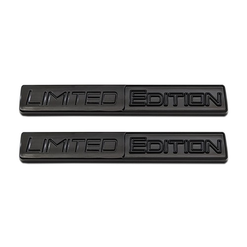 2x Black Metal Car Fender Limited Edition Emblem Racing Coupe Trunk ...