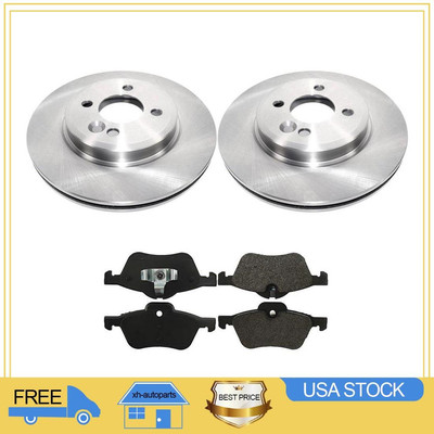 For 2002 Mini Cooper Front Brake Rotors And Ceramic Brake Pads XH | eBay