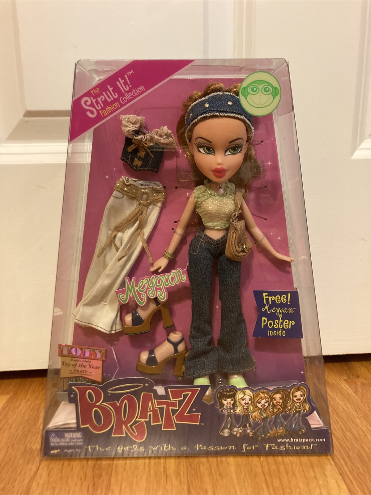 Bratz+2002+Strut+It+Meygan+Doll+3+Outfits+Poster for sale online | eBay