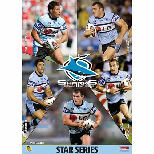 NRL Sharks Logo POSTER 61x91cm NEW | eBay