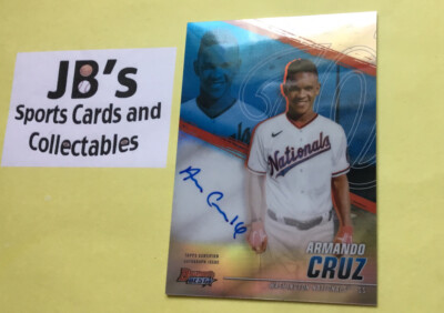 2021 Bowmans Best Armando Cruz Auto Autograph Refractor Washington ...
