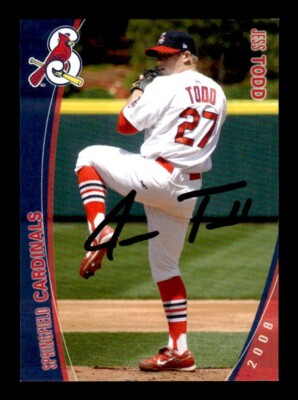 JESS TODD SIGNED 2008 GRANDSTAND SPRINGFIELD CARDINALS ON-CARD AUTO | eBay