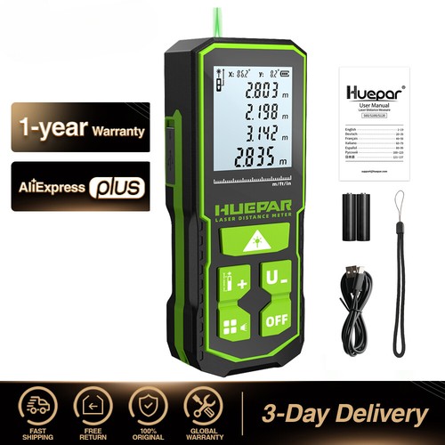 Digital Laser Distance Meter Laser Tape Measure Rangefinder Measuring ...