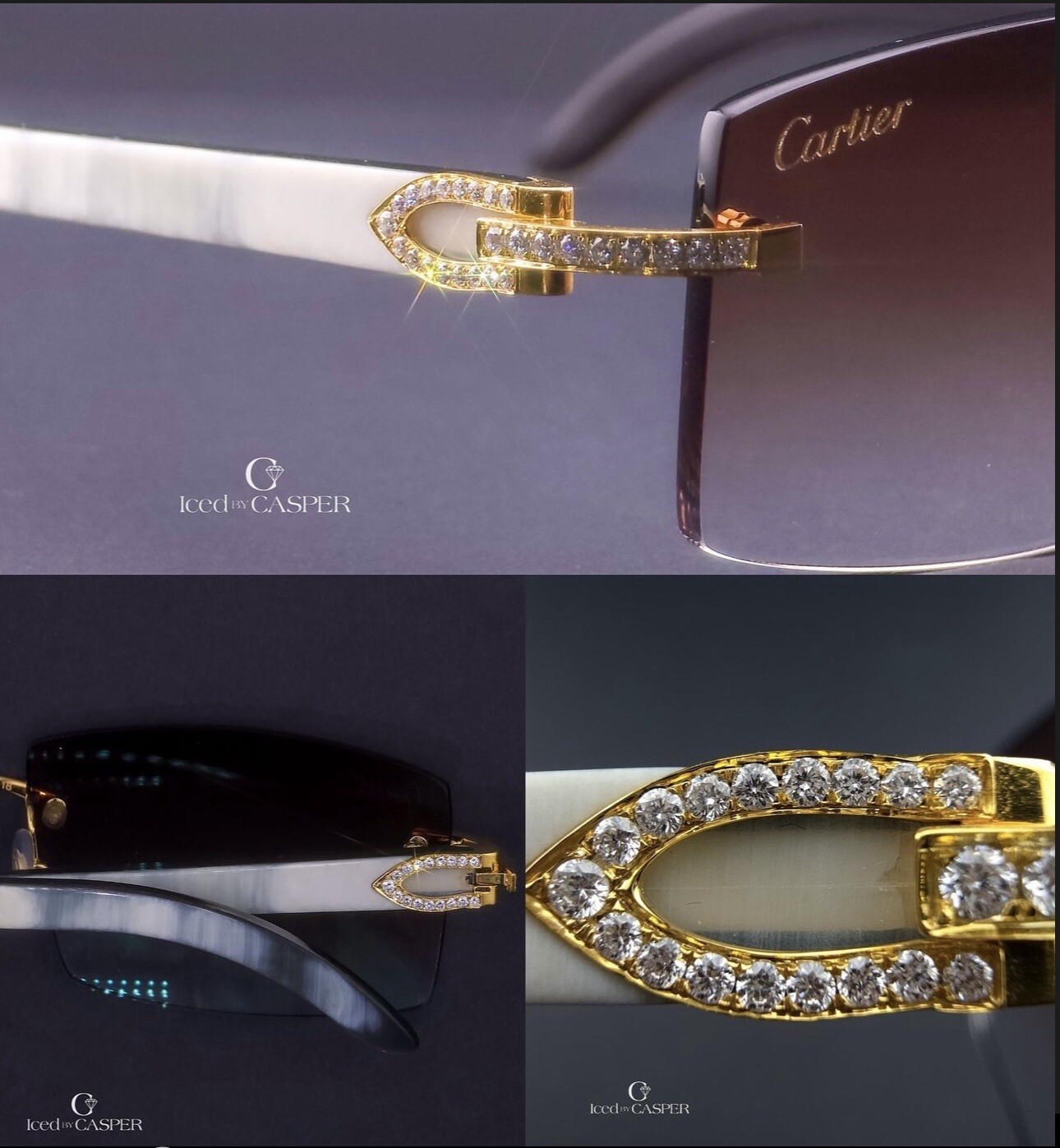 Cartier Buff/Wood’s VVS Diamond Hardware Gold & Platinum | eBay