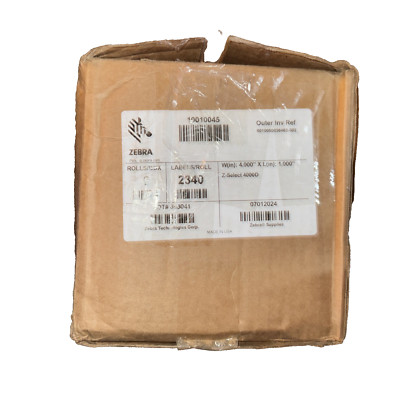 10010045 - Zebra 4" x 1" Z-Select 4000D Label (Case) | eBay