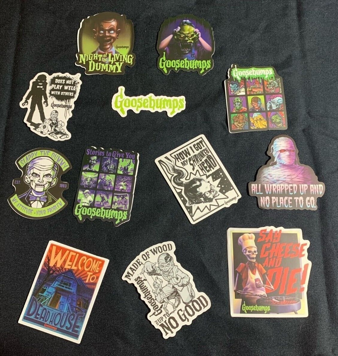 Cool Assorted Vintage Goosebumps Stickers Multipurpose (3" x 2.5" or ...