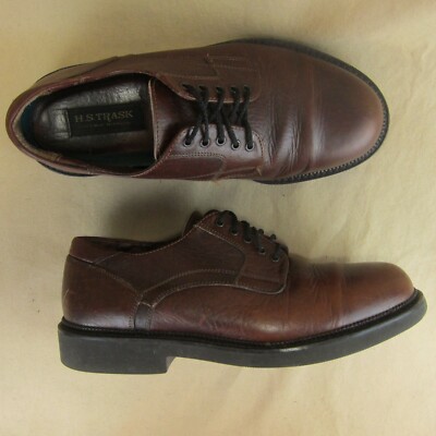 H.S. Trask Bozeman Buffalo Bison US 8 W Men Italy 1200-8 Brown Leather ...