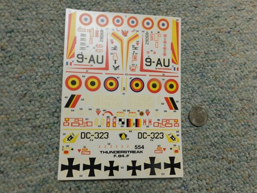 Heller decals 1/48 RF-84F Thunderstreak K125 | eBay