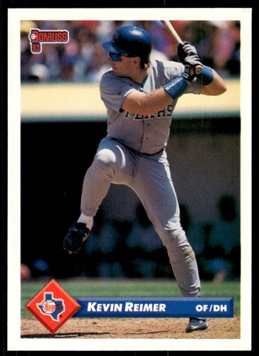 1993 Donruss Baseball Card Kevin Reimer Texas Rangers #55 | eBay