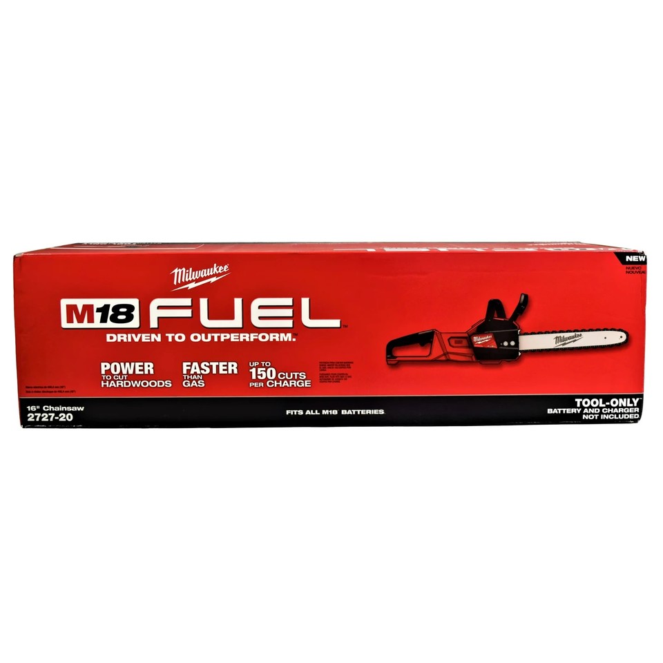 Milwaukee 2727-20 Chainsaw 16" Inch M18 Brushless Cordless 18 Volt Li ...
